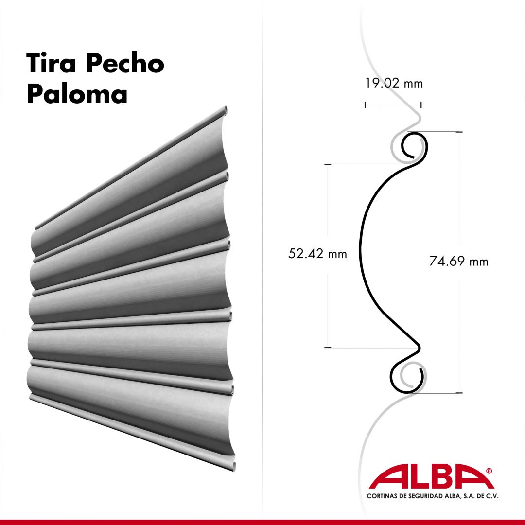 Cortina Pecho Paloma - Cortinas de Seguridad ALBA